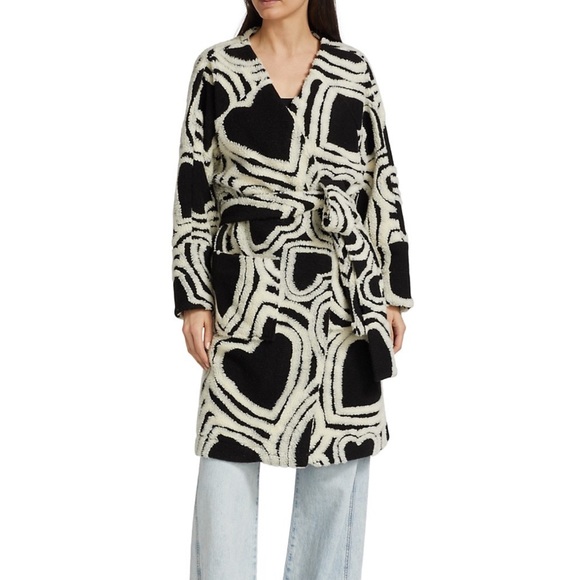 FARM Rio | Jackets & Coats | Farm Rio Wild Hearts Fleece Coat | Poshmark